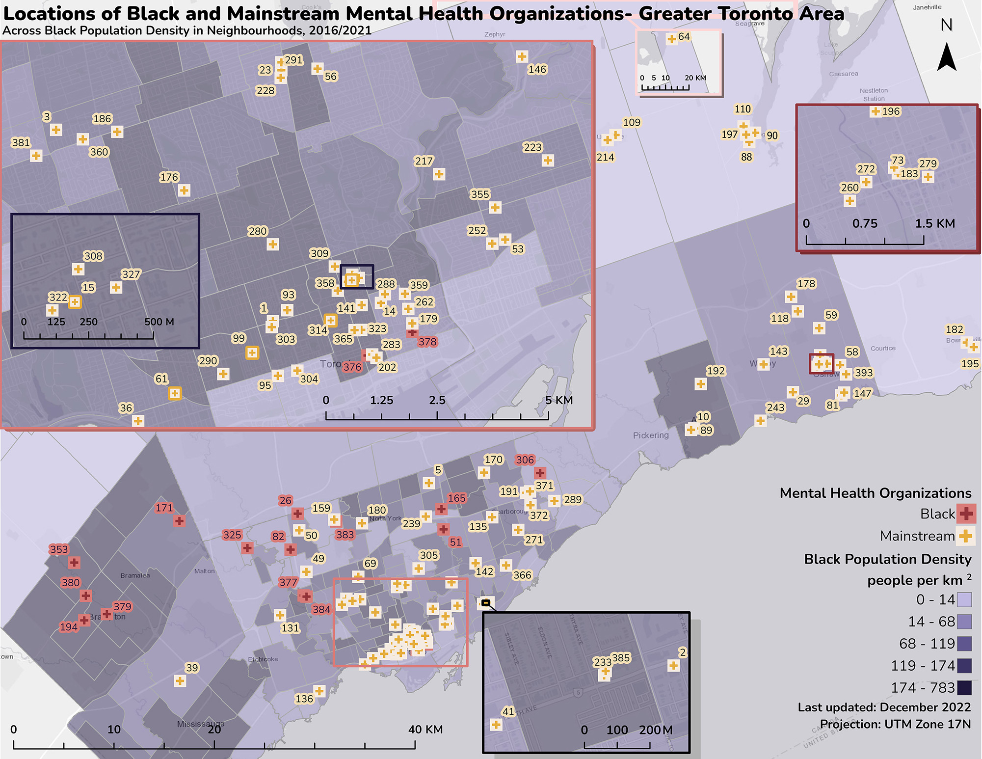 Image of map of Toronto